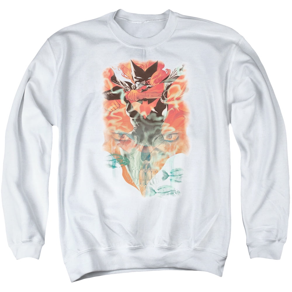 BATMAN/BATWOMAN #1 - ADULT CREWNECK SWEATSHIRT - WHITE - LG - Walmart.com