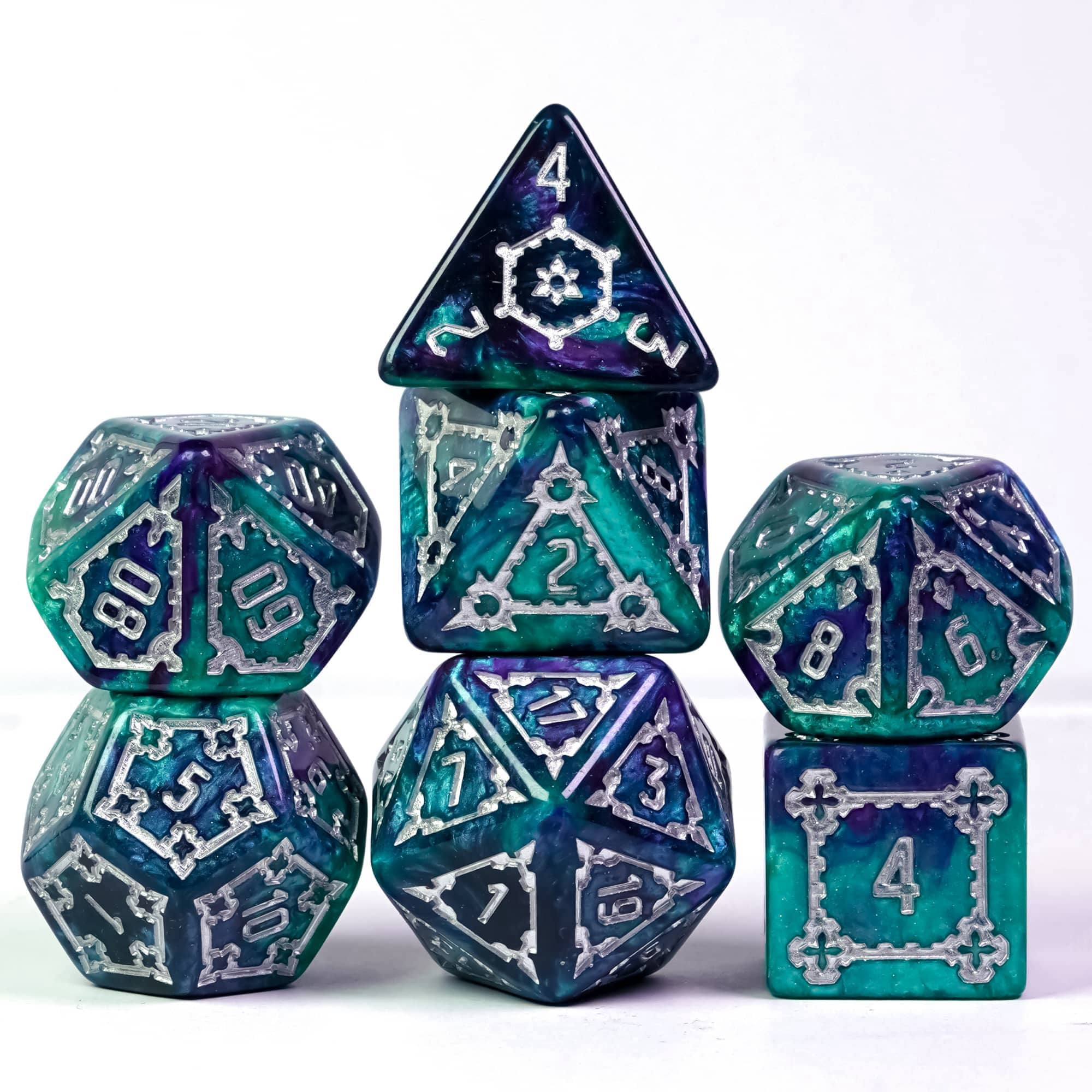 Cusdie 7 PCS/Set 25mm Giant Dice DND, Polyhedral Dice Set, D&D Dice for ...