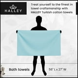 Halley Bath Towels 2-Pack - 100% Turkish Cotton Ultra Soft, Absorbent Bathroom Towels - Machine ...
