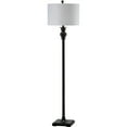 Safavieh Alphie 61 in. H Solid Floor Lamp, Ebony/Off-White Shade ...