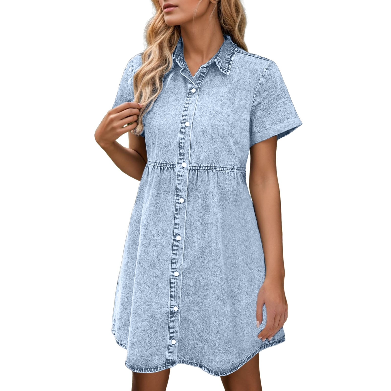 Click here for Visit The Apexora Store Womens Short Sleeve Button... prices