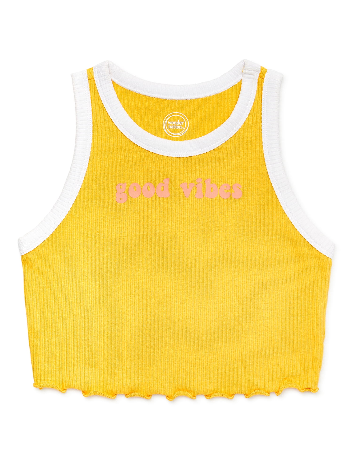 Wonder Nation Girls Crop Tank Top, Sizes 4-18 & Plus - Walmart.com