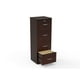 4 Drawer Vertical Wood Lockable Filing Cabinet, Espresso - Walmart.com