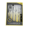 Cambridge Saunter Sand 36-Piece Flatware Set with Steak Knives (Service for 6) - Walmart.com