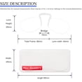 Armless Thin Reading Glasses for Men and Women Mini Lightweight Legless ...
