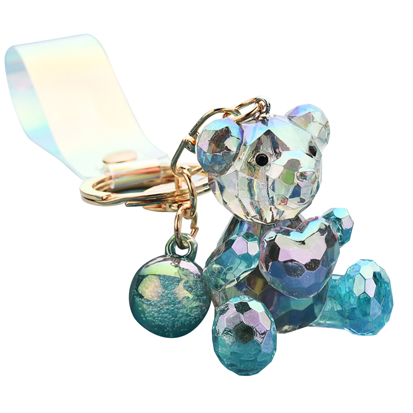 Key Chain Stylish Bear Shapes Acrylic Girls Key Chain for Gifts ...