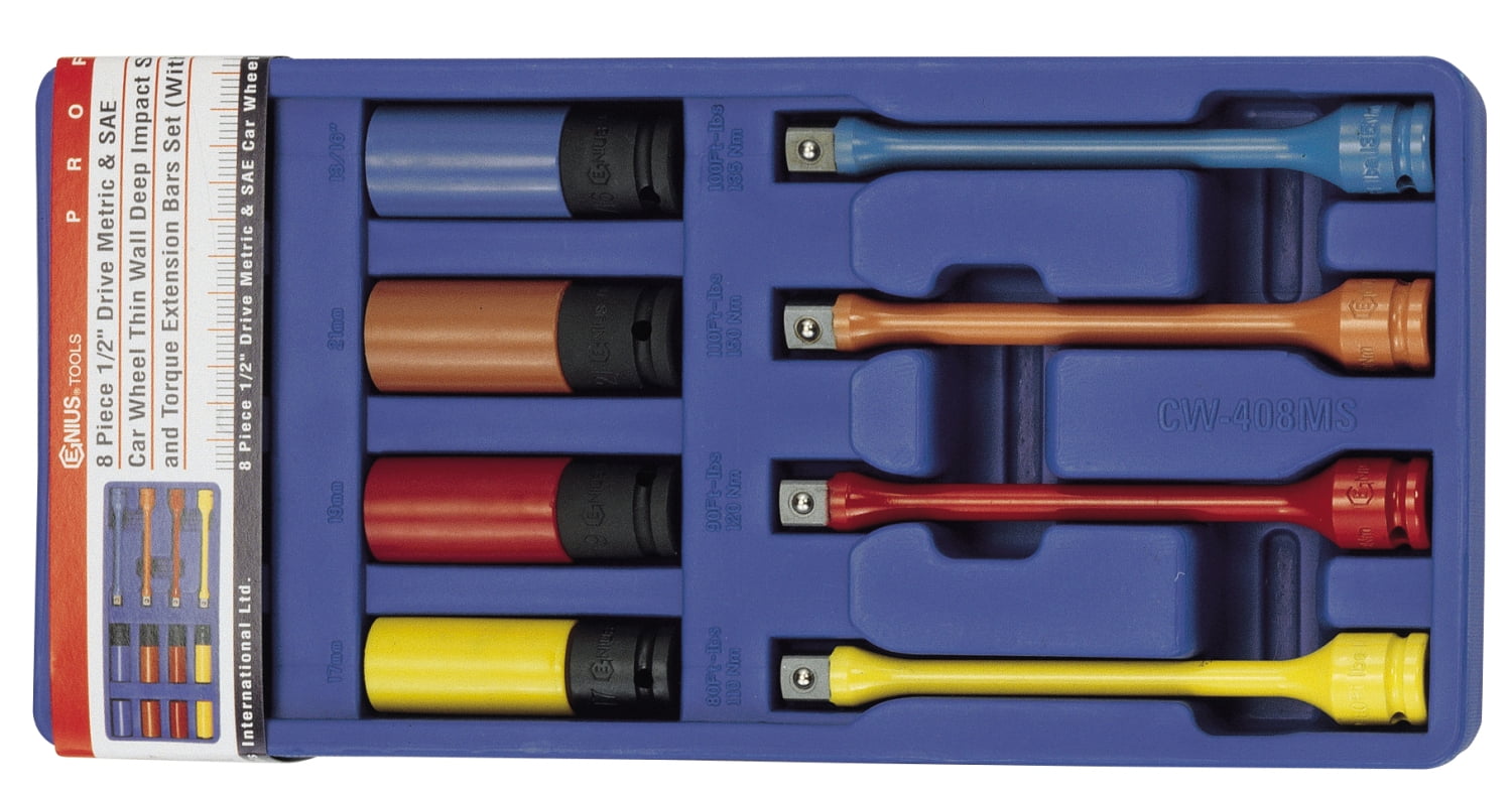 Genius Tools 8 Piece Metric & SAE Car Wheel COLOUR MATCH® Set - CW ...