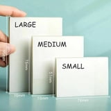 WGOUP 3-Pack Transparent Sticky Notes, Waterproof, Self-Adhesive, 76 ...