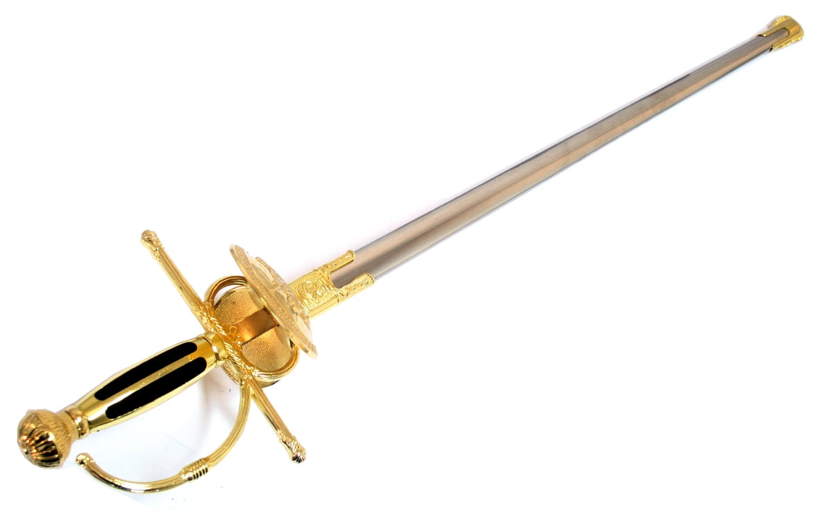 Defender Deluxe 36' Gold Decorative Marine Dress Sword Stainless Steel ...