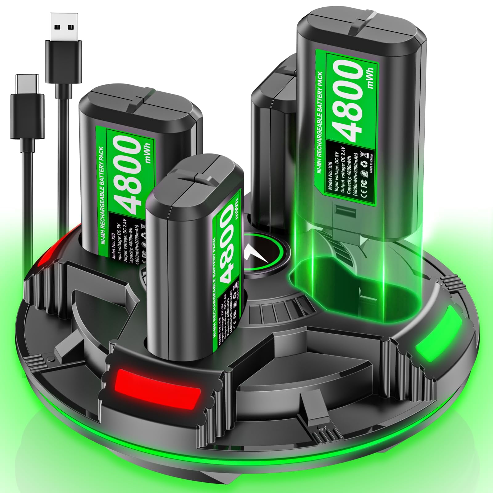 Click here for Rjad Rechargeable Xbox Controller Battery Pack  4... prices