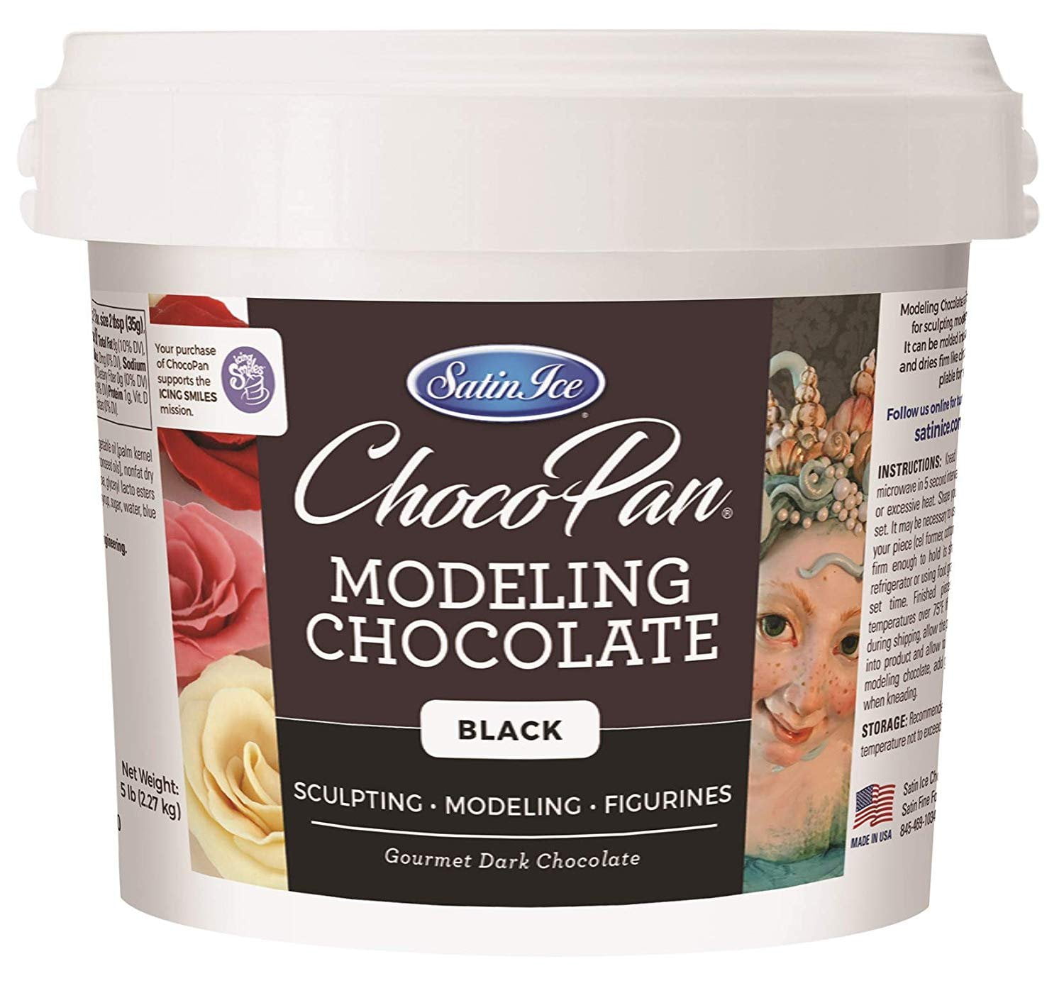 Satin Ice ChocoPan Black Modeling Chocolate, 5 Pounds - Walmart.com