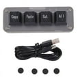 Mini 4-Key Select Copy Paste Cut All Macro Pad Shortcut One Handed ...