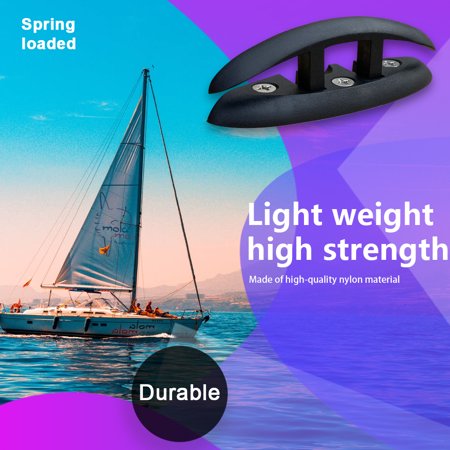 Boat Cleats Nylon Cleat Foldable with Sailing Tools Tie Spring Flip Up ...