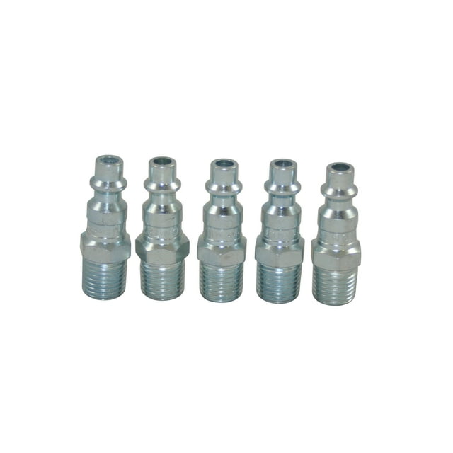 Milton 727 NPT "M" Style 1/4 Male Air Line End Plug (MIL727) 5-Pack ...