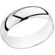 Sterling Silver 7mm Polished Plain SL Band, Available in 8 Sizes ...