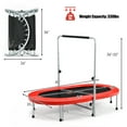 Infans 50" Trampoline for 2 People Foldable Rebouncer w/Adjustable ...