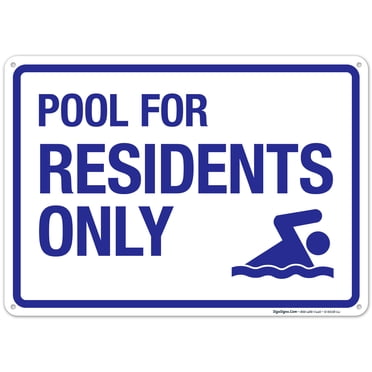 Pool Area Closed For Maintenance Sign, Pool Sign, 12x12 Aluminum 12x12 ...