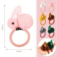 12 Pcs Easter Hair Ties for Kids gifts, Stuffed Rabbit Style Cute ...
