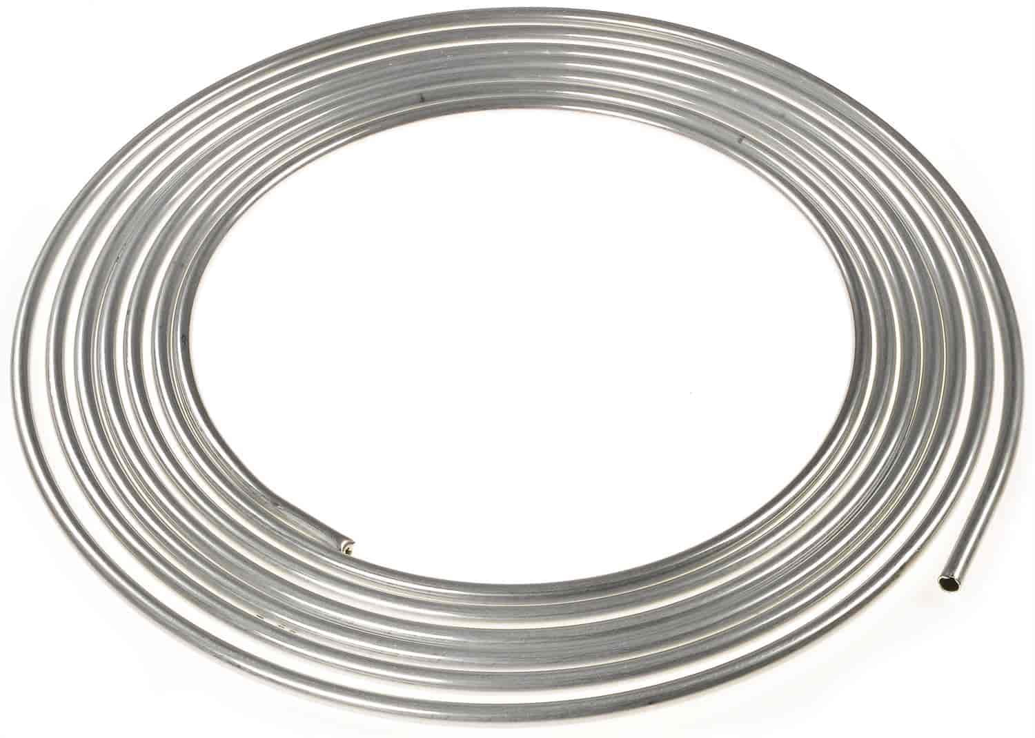 JEGS 15100 Aluminum Fuel Line 3/8 in. OD x 0.035 in. Wall 25 ft ...