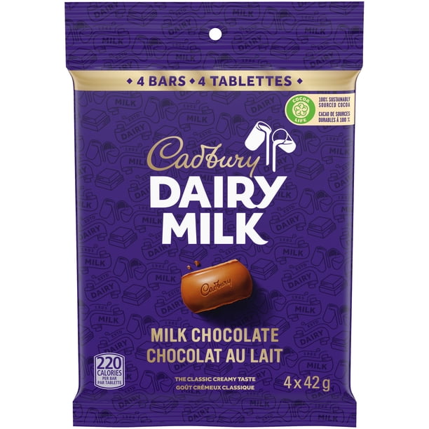 Cadbury Dairy Milk, Milk Chocolate, The Classic Creamy Taste, Chocolate ...