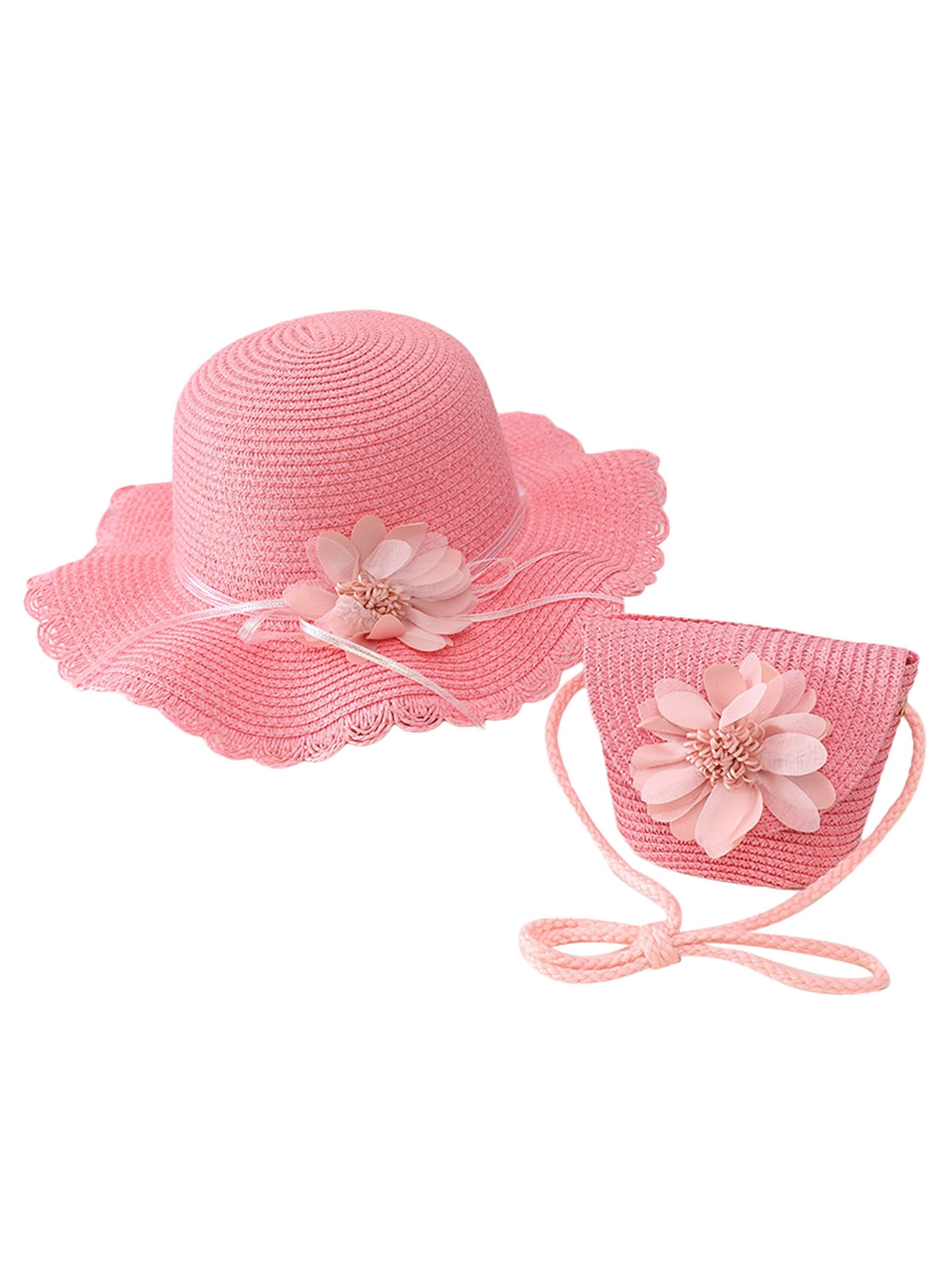TFFR Children Sun Hat Bag Set Kids Girls Summer Wide Brim Flower Sun ... TFFR Children Sun Hat Bag Set Kids Girls Summer Wide Brim Flower Sun ...