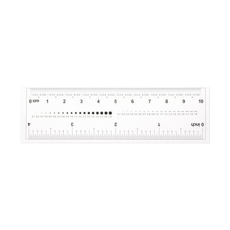 Flexible Ruler 4 Inch 0.1mm Scale PET Plastic Film Straight Ruler ...