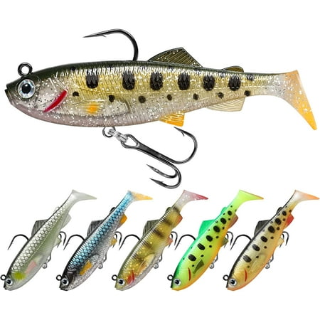 Pre-Rigged Fishing Lures, Premium Shrimp Lure with VMC Hook, Best ...