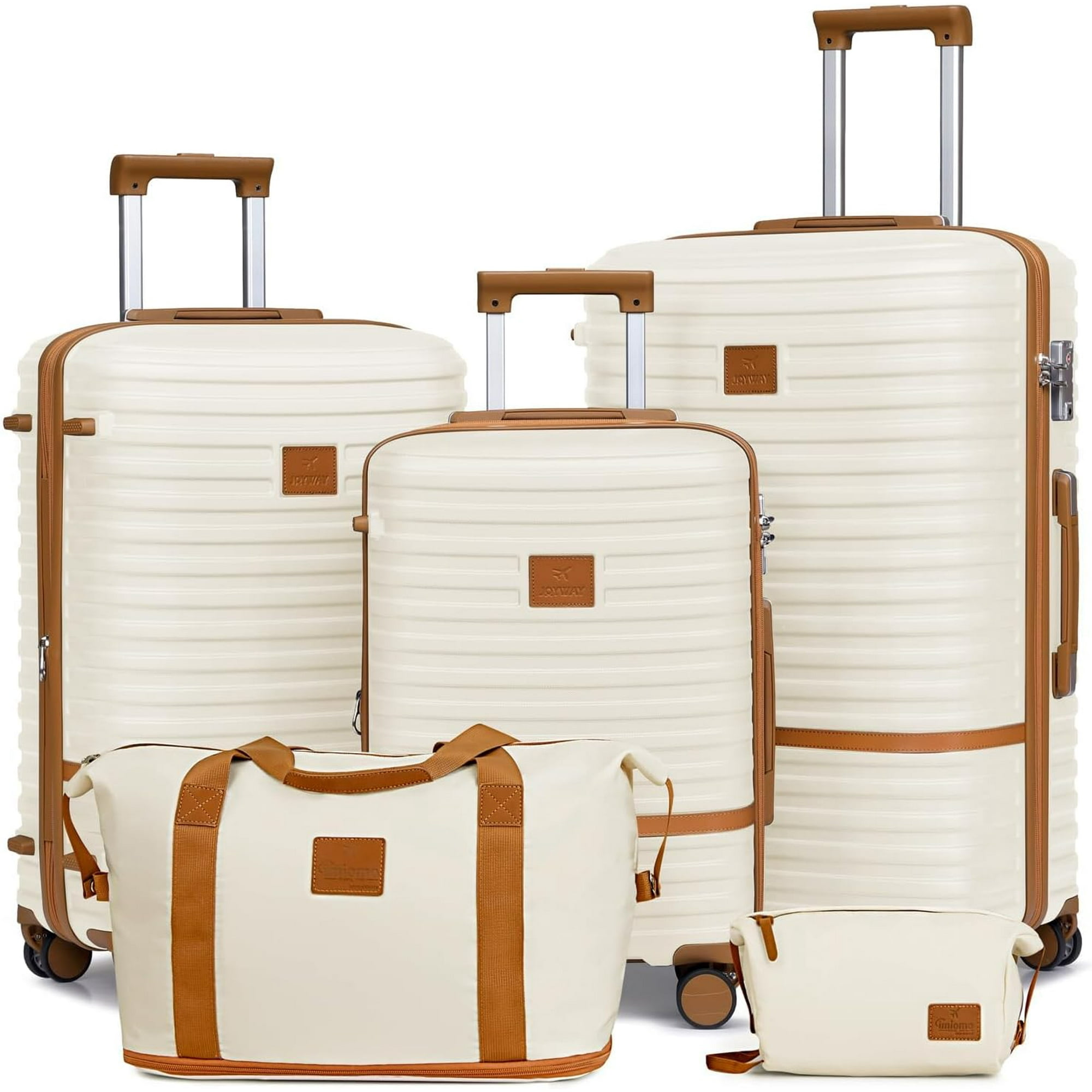 Click here for Joyway - 5-Piece Luggage Sets Abs Hardside Spinner... prices