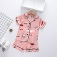 Kids Toddler Baby Girls Spring Summer Cartoon Print Short Sleeve ...