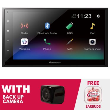 Pioneer DMH-160BT Car Play/Android Auto Digital Media Receiver with 6.8" Touchscreen and ...