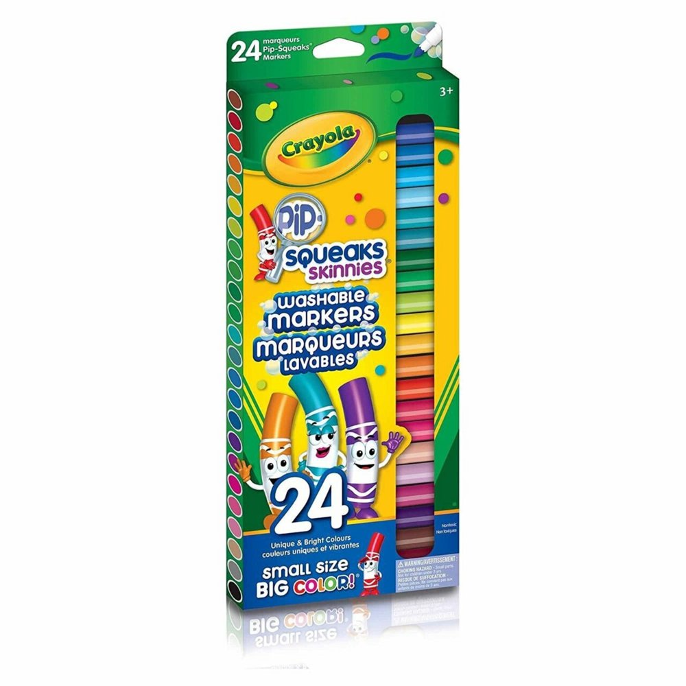 Crayola Pip Squeaks Skinnies Fine Line Washable Markers 24 Count crayola-pip-squeaks-skinnies-fine-line-washable-markers-24-count