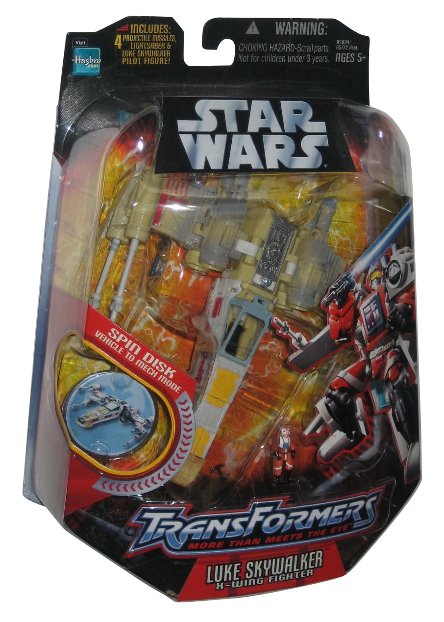 Star Wars Transformers Luke Skywalker X-Wing Fighter (2007) Hasbro Toy ...