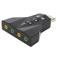 USB External Stereo Sound Adapter USB 7.1 Channel Sound Plug and Play ...