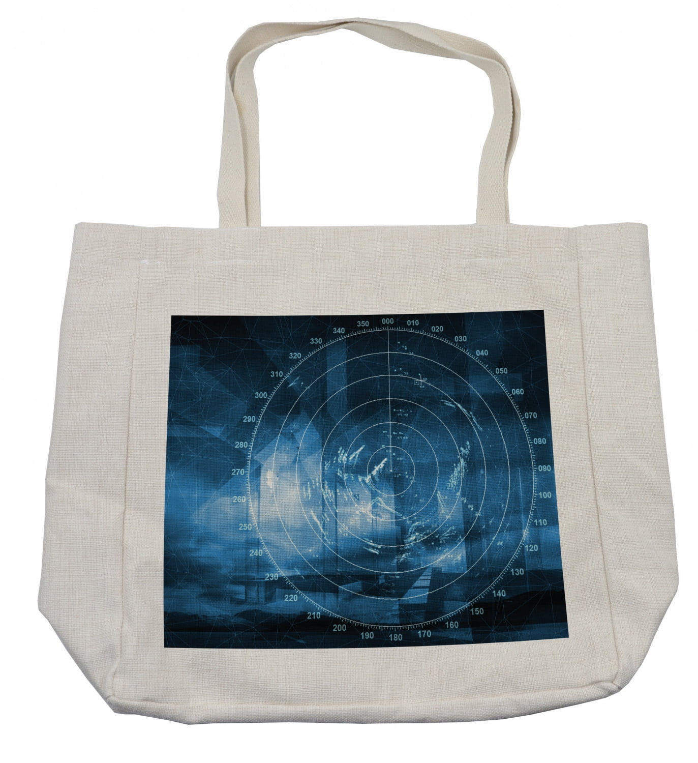 Navy Blue Shopping Bag, Modern Ship with Radar Exposure in Screen ...