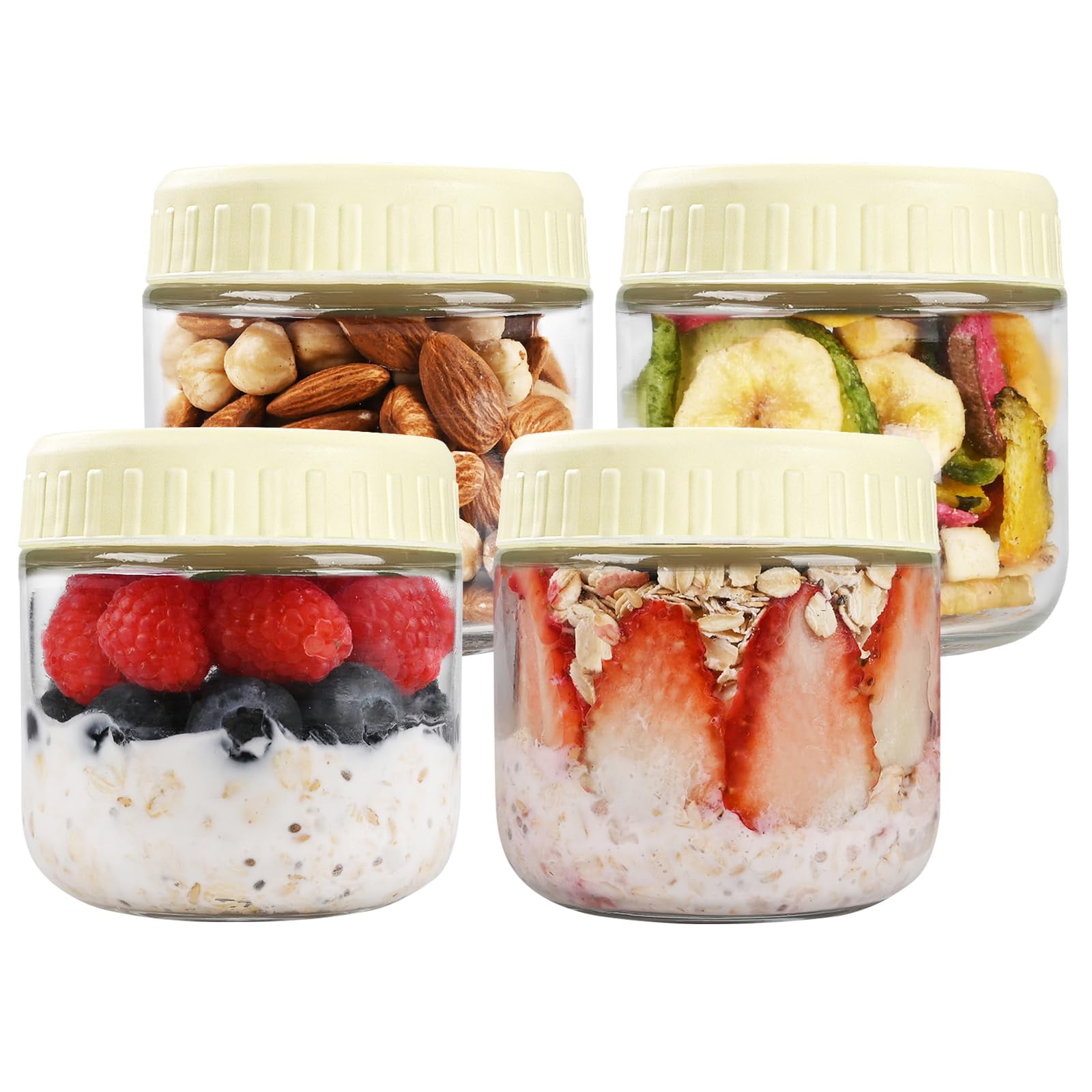 Click here for Showin Overnight Oats Containers With Lids  10oz G... prices
