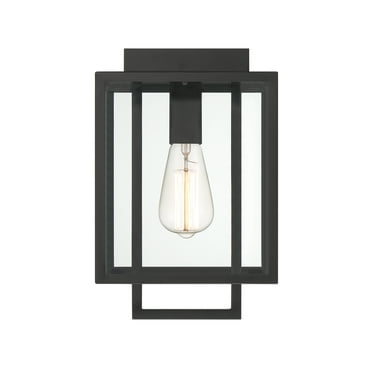 Designers Fountain Bronson 2 Light Matte Black Semi Flush Mount Ceiling ...