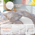 Blue Leaves Comforter Set Full Size, Forest Painting Art Style Soft ...
