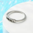 5pc 304 Stainless Steel Moon Phase Finger Ring for Women Stainless ...