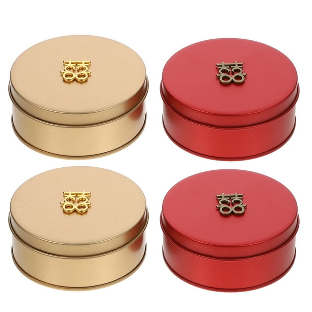 4 Pcs Candy Tins Wedding Candies Cases Gift Packaging Tins Candy ...