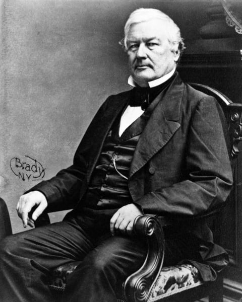 Print: Millard Fillmore, Three-Quarter Length Portrait, Seated, Facing ...