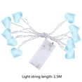EcoVerve 1.5m 10 Lights Led Light String LED Fabric Love Heart Light ...