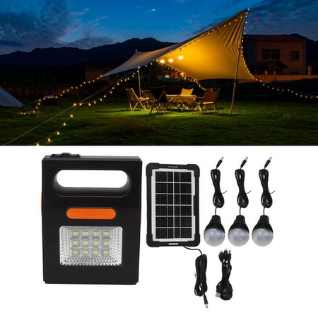 Outdoor Solar Generator, 5000mah Solar Generator Lighting System LED ...