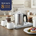 Elite Gourmet EC008 Classic Stovetop Coffee Percolator, Glass Clear ...