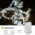 200ft LED Rope Lights Outdoor, 1440 LED Flexible Tube Lights with 8 ...