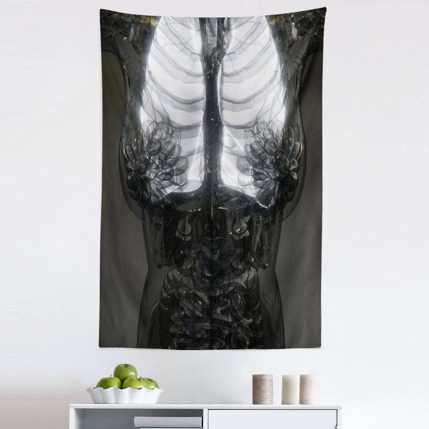 Anatomy Tapestry, Internal Body Organs Lungs Respiratory System Ribs ...