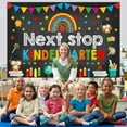 Next Stop Kindergarten Backdrop Banner: Preschool Graduation Decor for ...