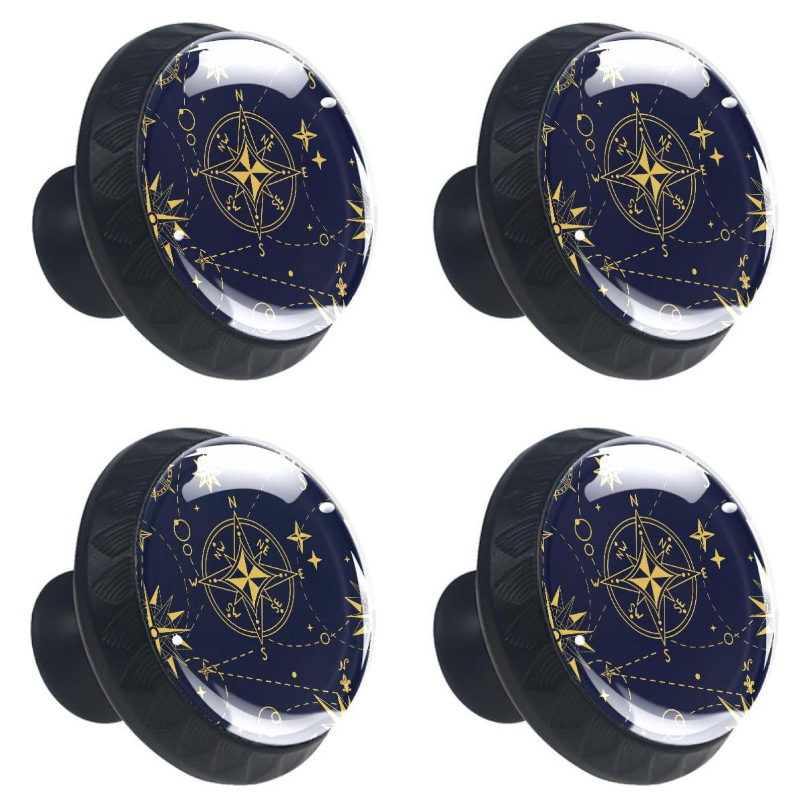 4 Pcs Compass Wind Rose Knobs for Kitchen Cabinet Cupboard Dresser ...