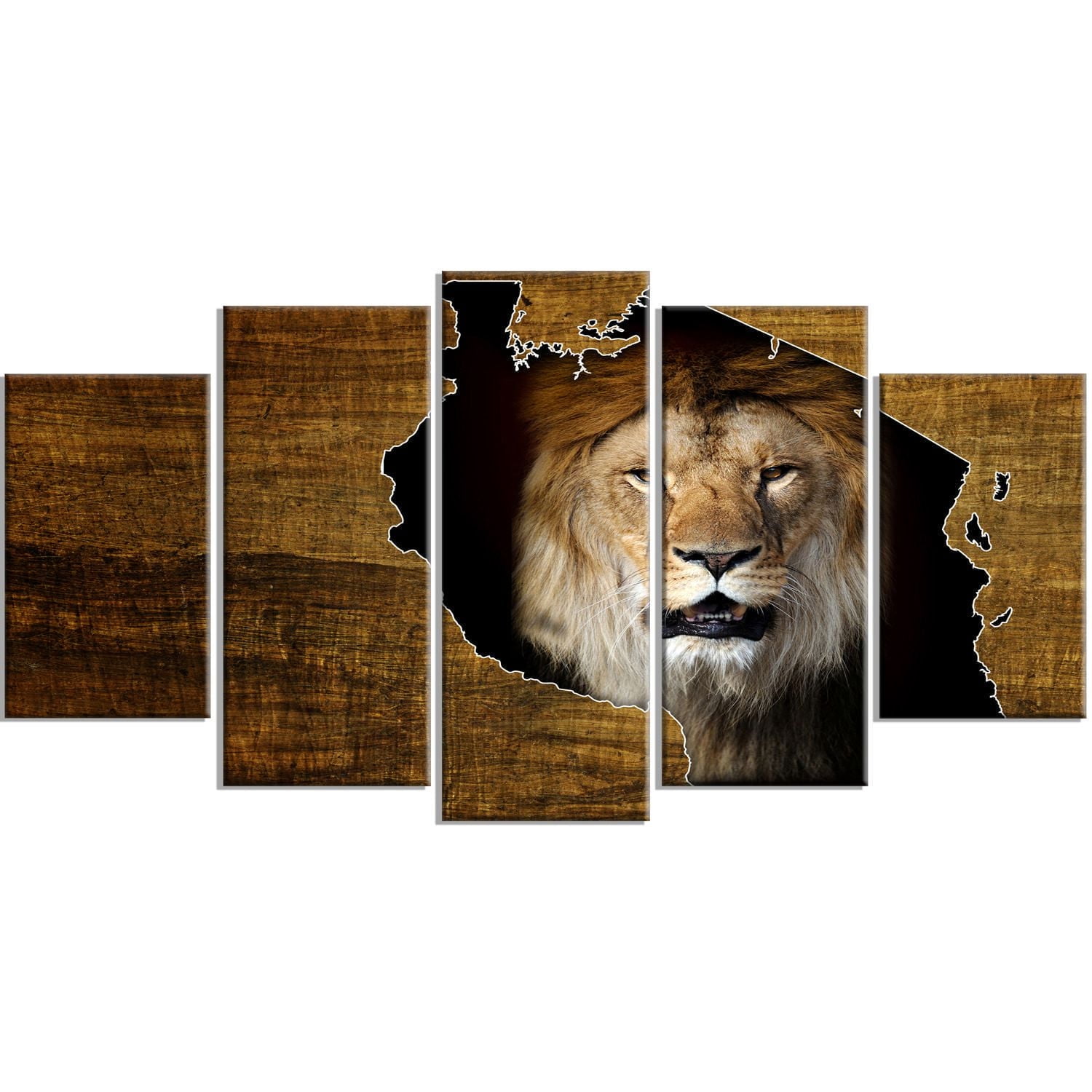 Click here for Designart Design Art Tanzania Wildlife Map Design... prices