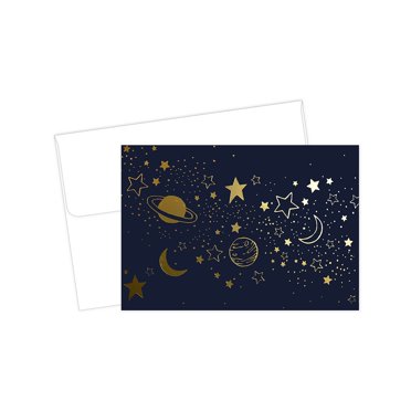 Celestial Notes: 16 Foil-Stamped Notecards with Envelopes (Celestial ...