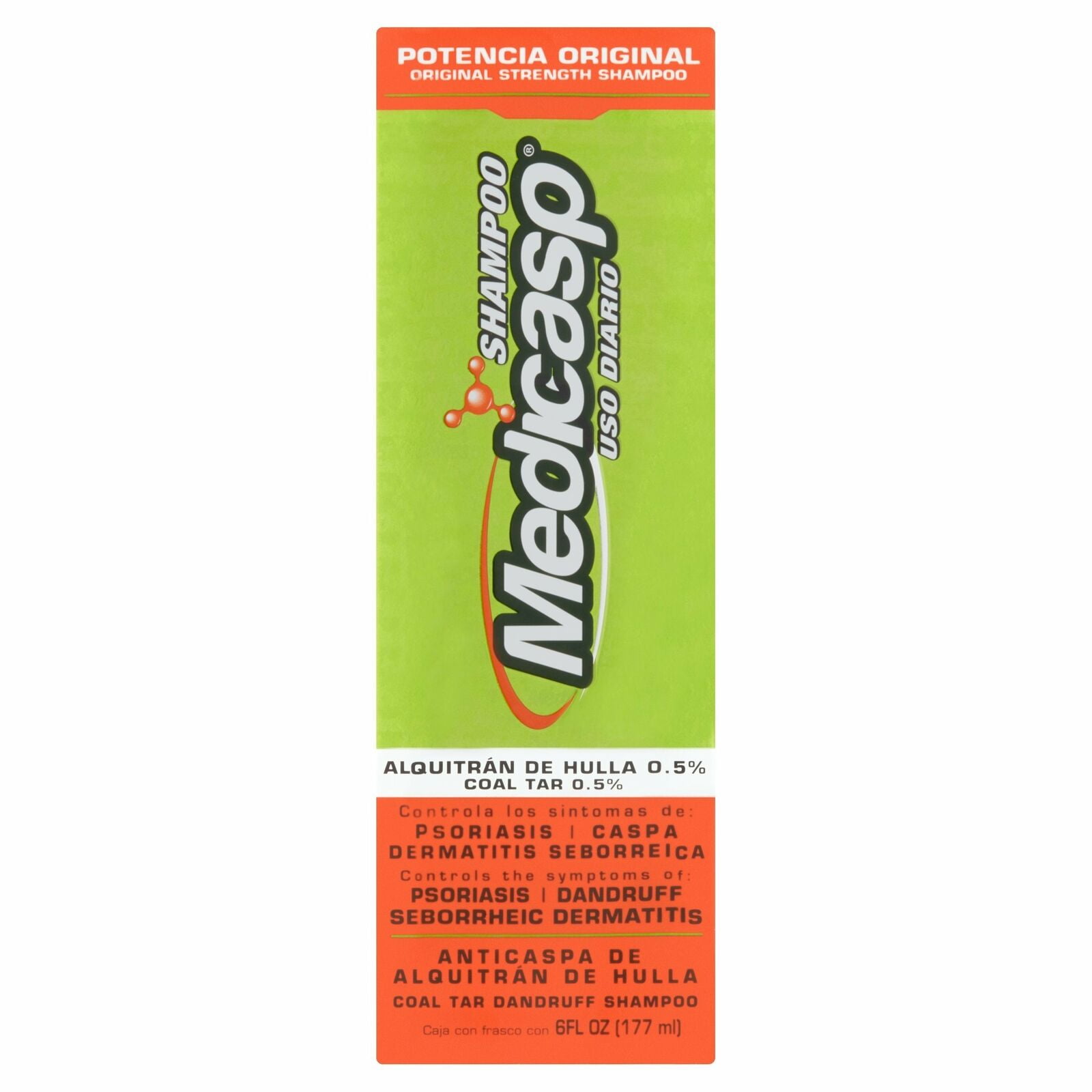 Medicasp Therapeutic Dandruff Shampoo Original Strength 6 oz Pack of 6 ...